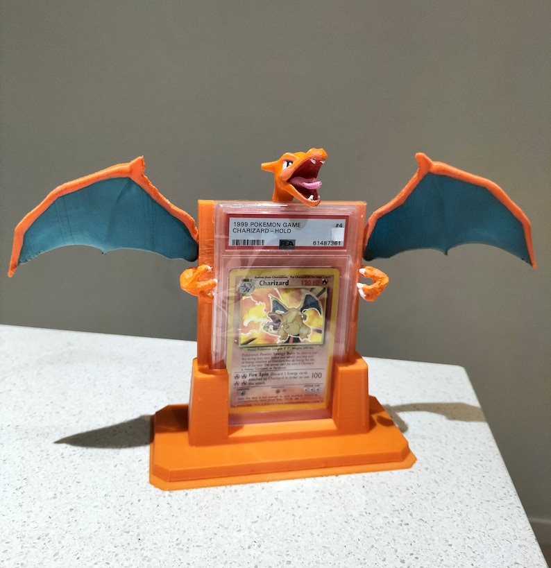 Charizard Pokemon Graded Card Display Holder / Stand - Etsy Australia