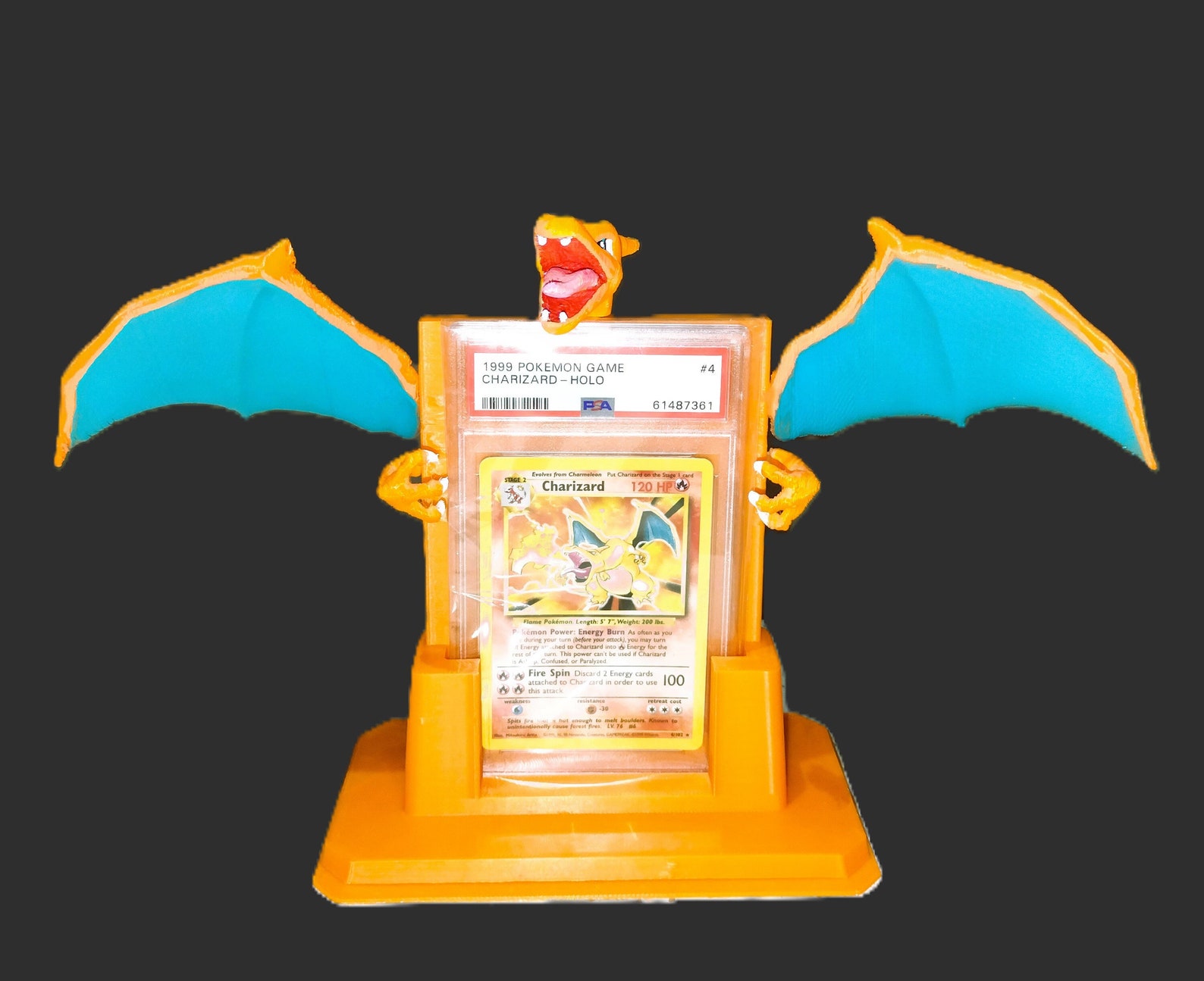 Charizard Pokemon Graded Card Display Holder / Stand - Etsy