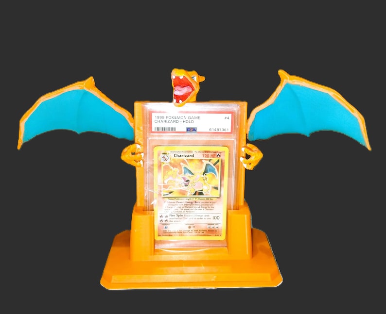 Charizard Pokemon Graded Card Display Holder / Stand - Etsy
