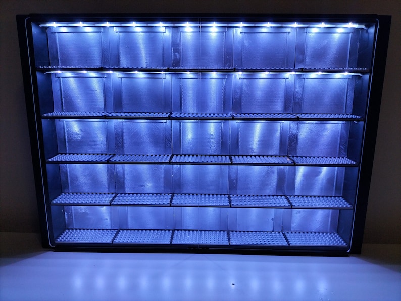 Display Case for Hot Wheels Matchbox Toy Cars With LED Lighting Wall ...
