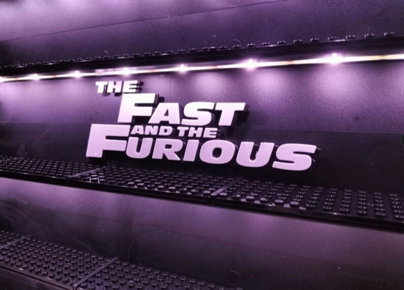 Display Case for Fast & Furious Cars With LED Lighting Wall Mountable ...