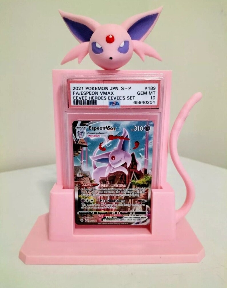 Espeon Pokemon Card Display Holder / Stand PSA Slabs - Etsy