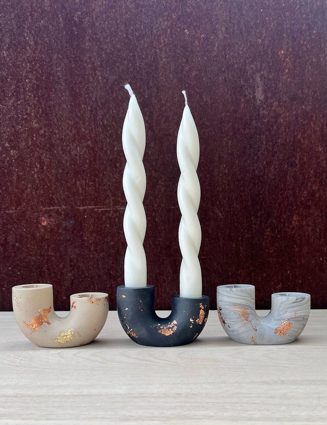 Gold Rush U-shape Candle Holder - Etsy