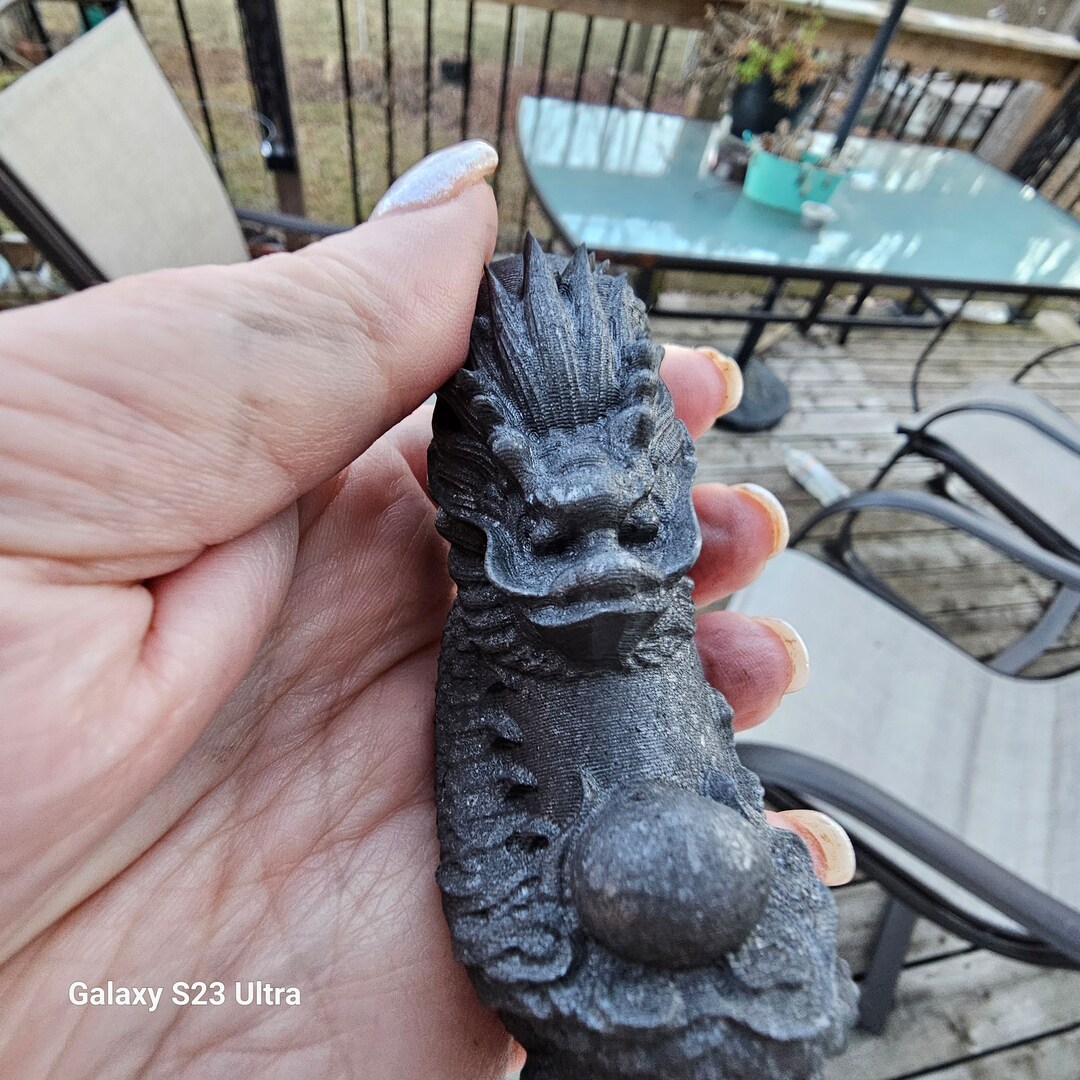 Shungite Carved Dragon Tower - Etsy