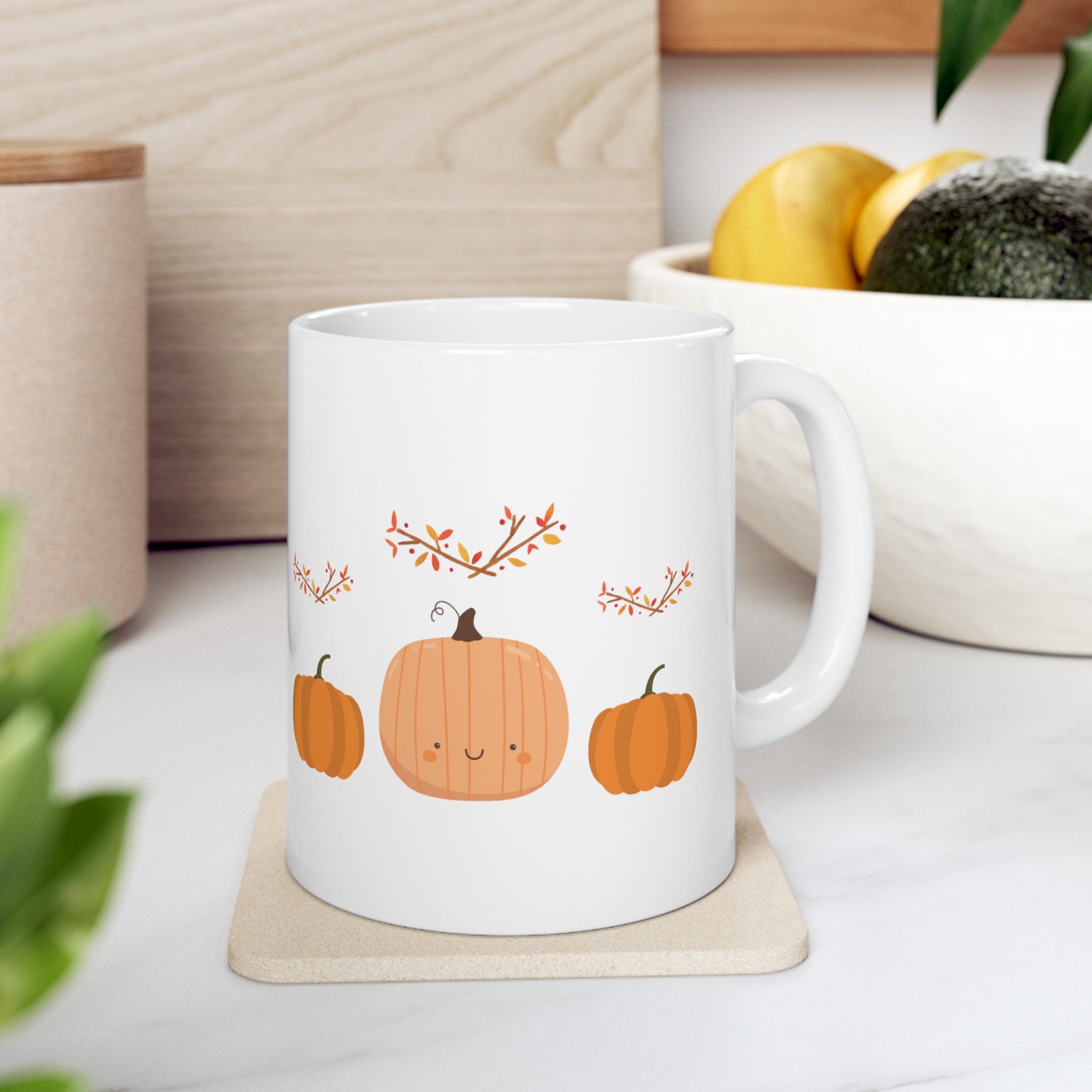 Cute Pumpkin Trio Mug, Pumpkin Mug, Pumpkin Season, Halloween Mug ...