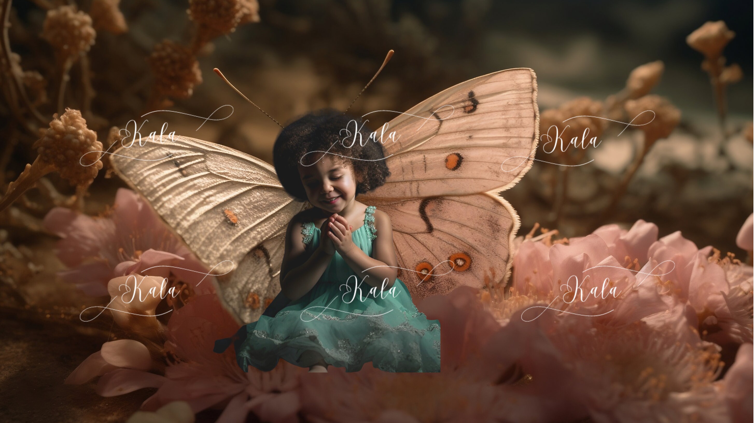10 Digital Backdrops,real Butterfly Wings,multi Color Wings,kids ...