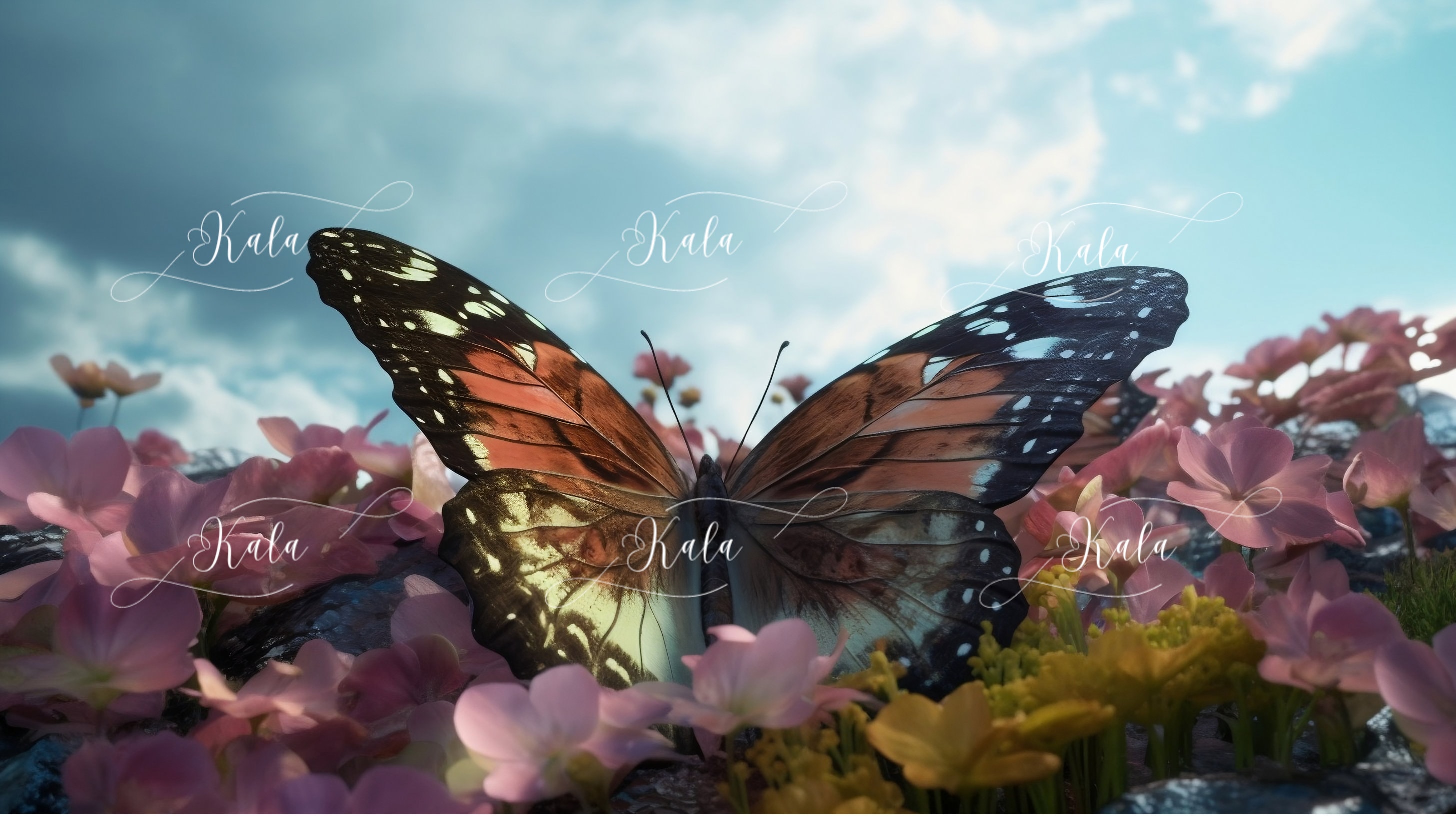 10 Digital Backdrops,real Butterfly Wings,multi Color Wings,kids ...