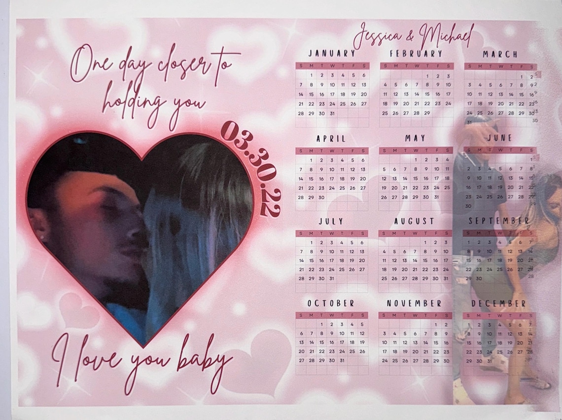 Custom Calendar Yearly/monthly cardstock - Etsy