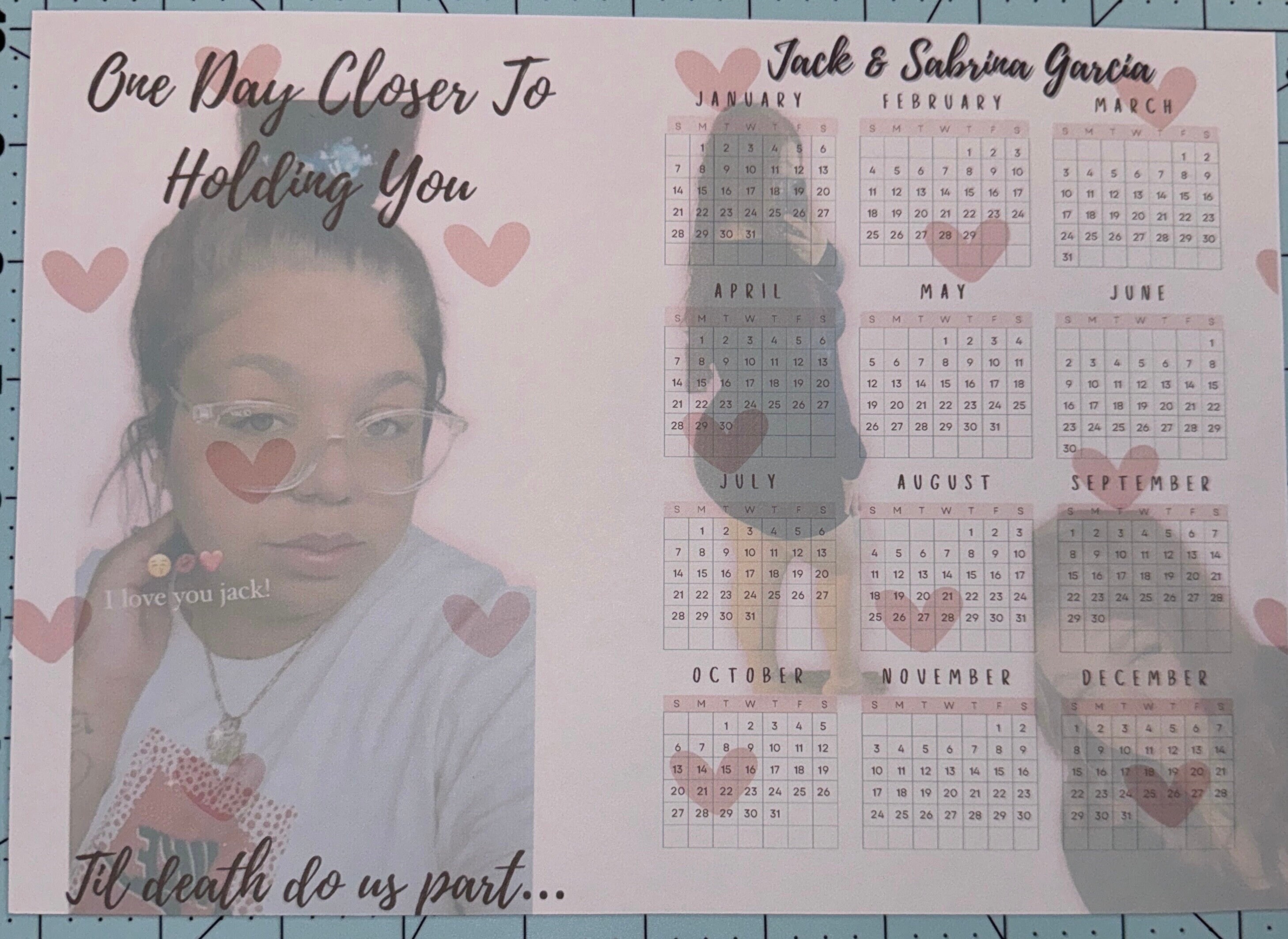 Custom Calendar Yearly/monthly cardstock - Etsy