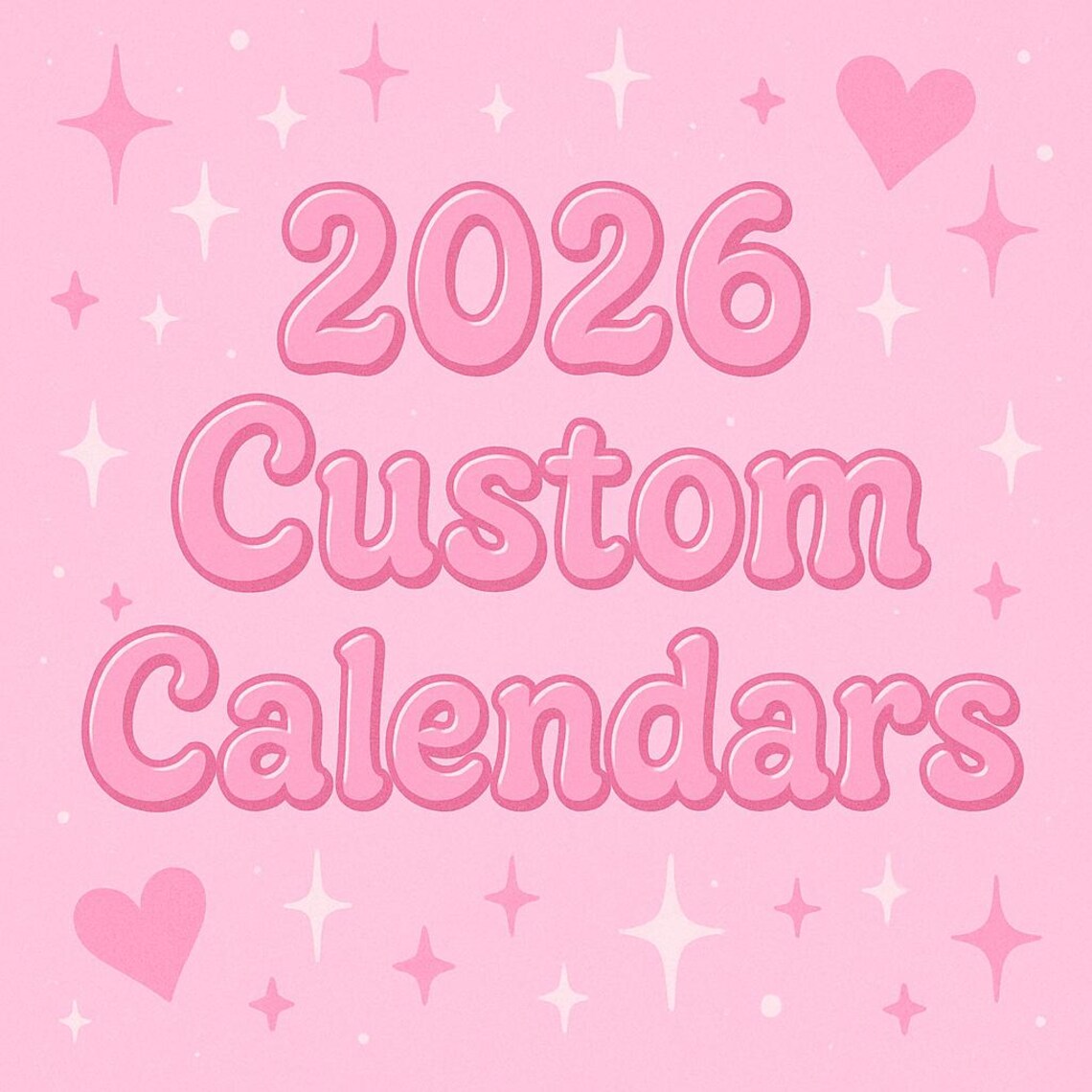 2026 Custom Calendar (you Design) - Etsy
