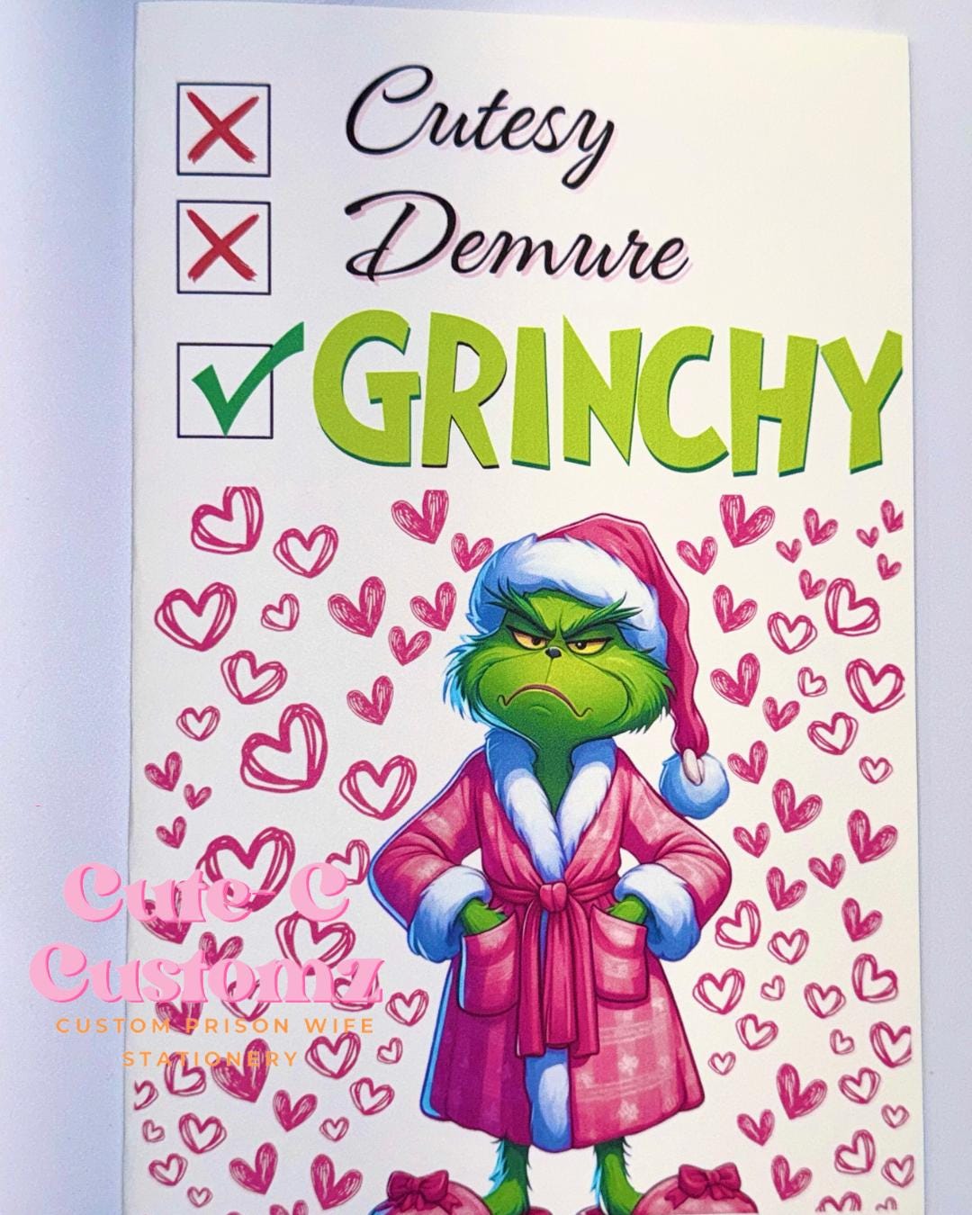 Very Grinchy CHRISTMAS CARD - Etsy