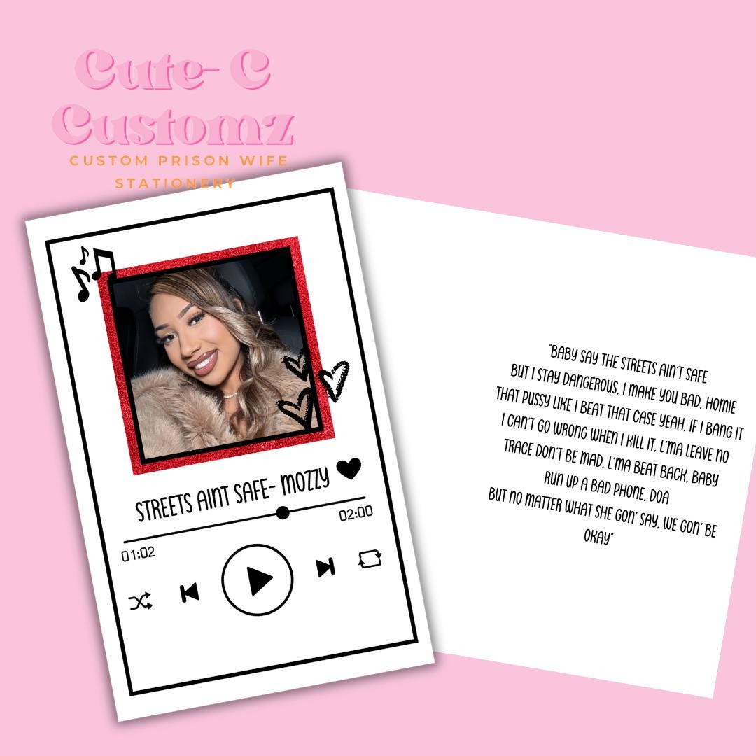 Song Dedication Card - Etsy