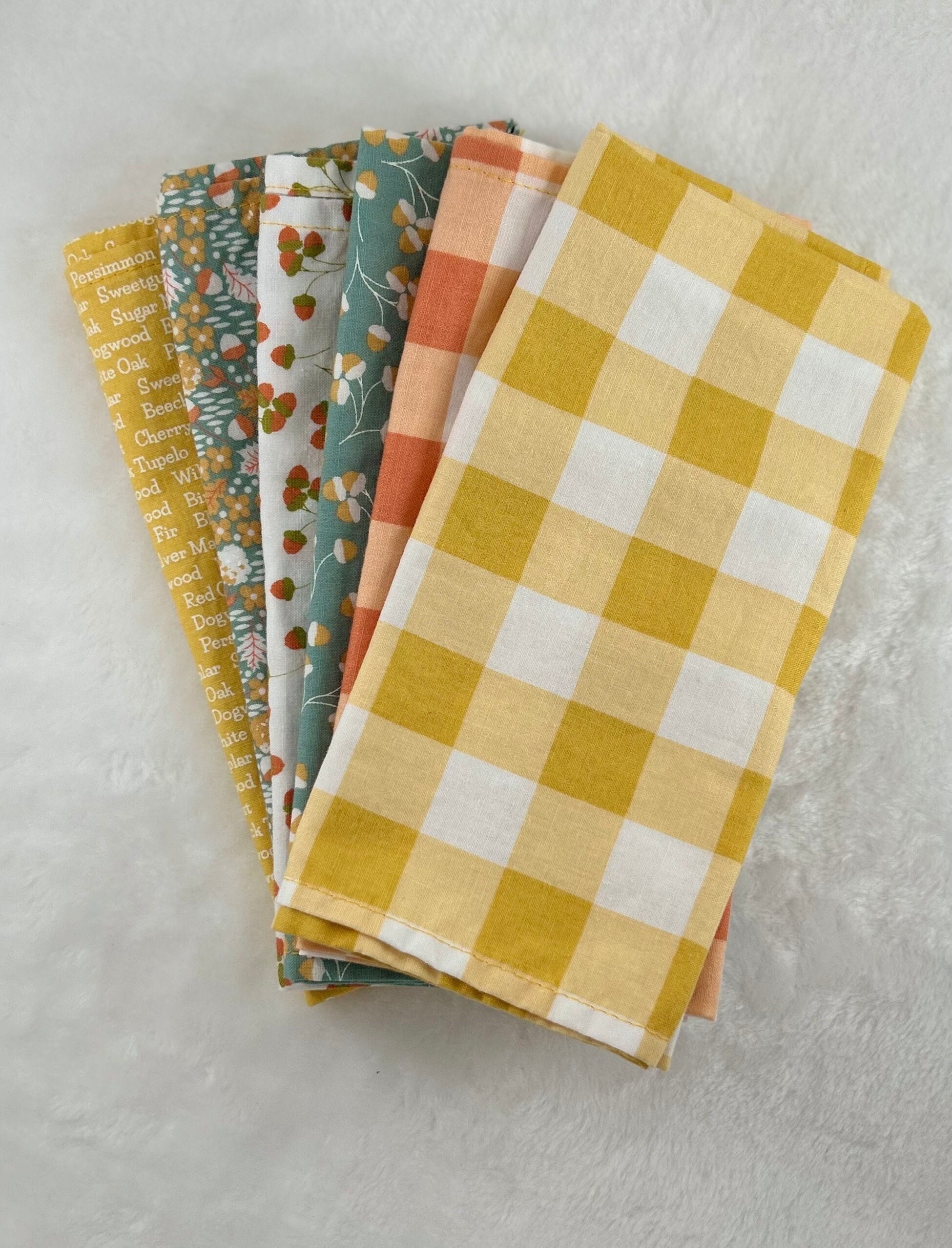 Mixed Set of 6 Napkins cozy Up Single Ply Quilter's Cotton - Etsy