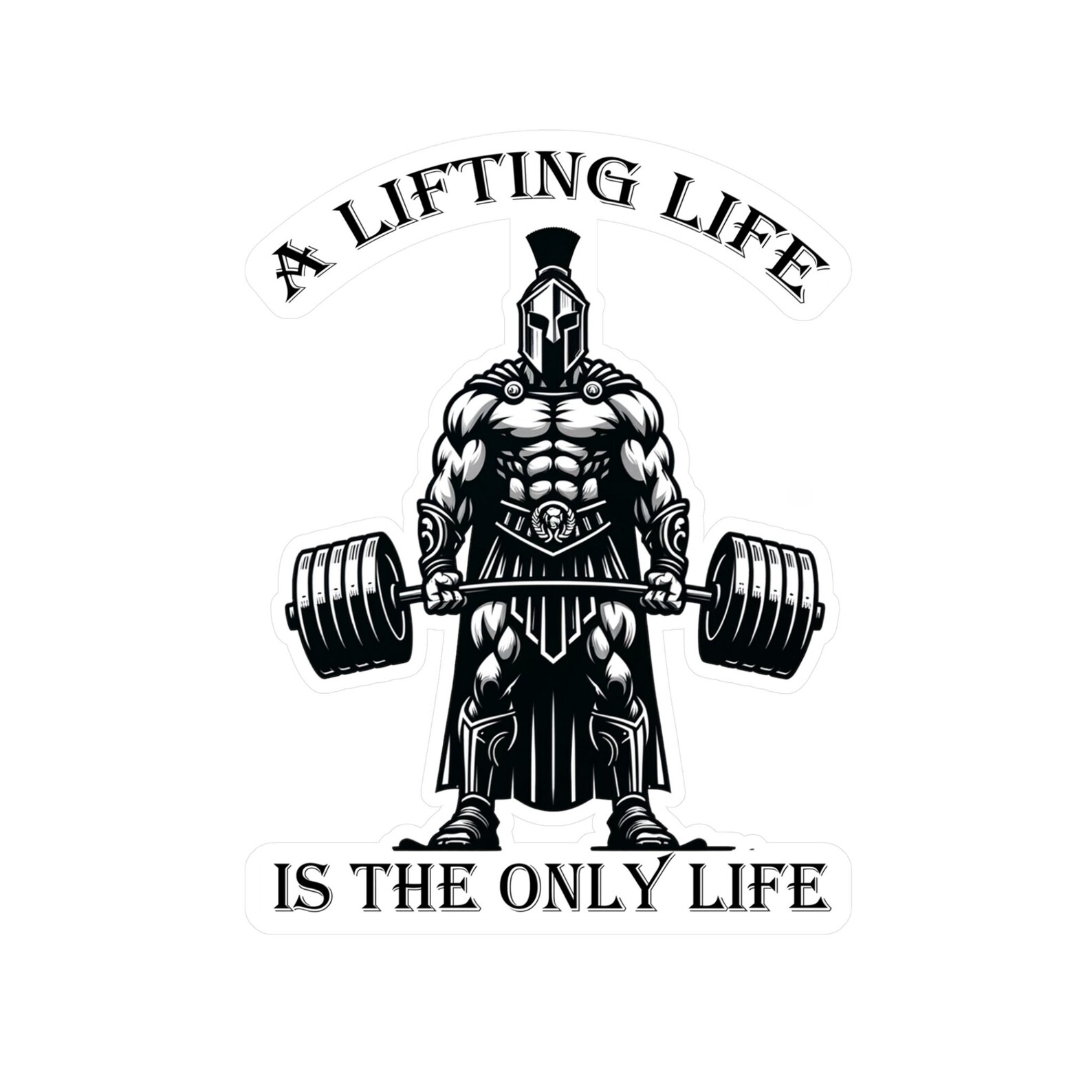Lifting Life Kiss-cut Vinyl Decals Gym Life Fitness Spartan Training ...