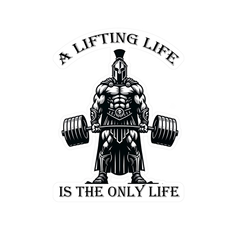 Lifting Life Kiss-cut Vinyl Decals Gym Life Fitness Spartan Training ...