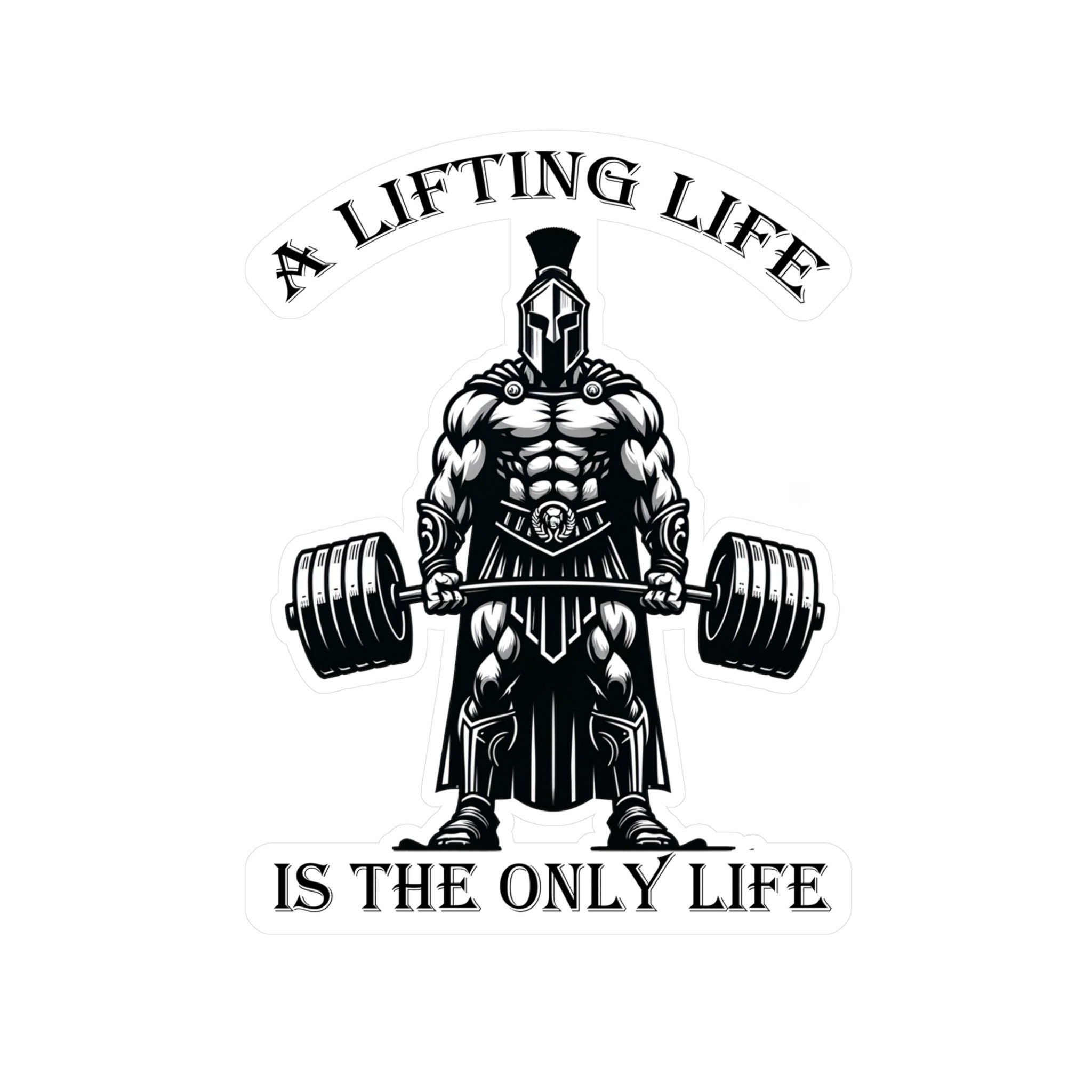 Lifting Life Kiss-cut Vinyl Decals Gym Life Fitness Spartan Training ...