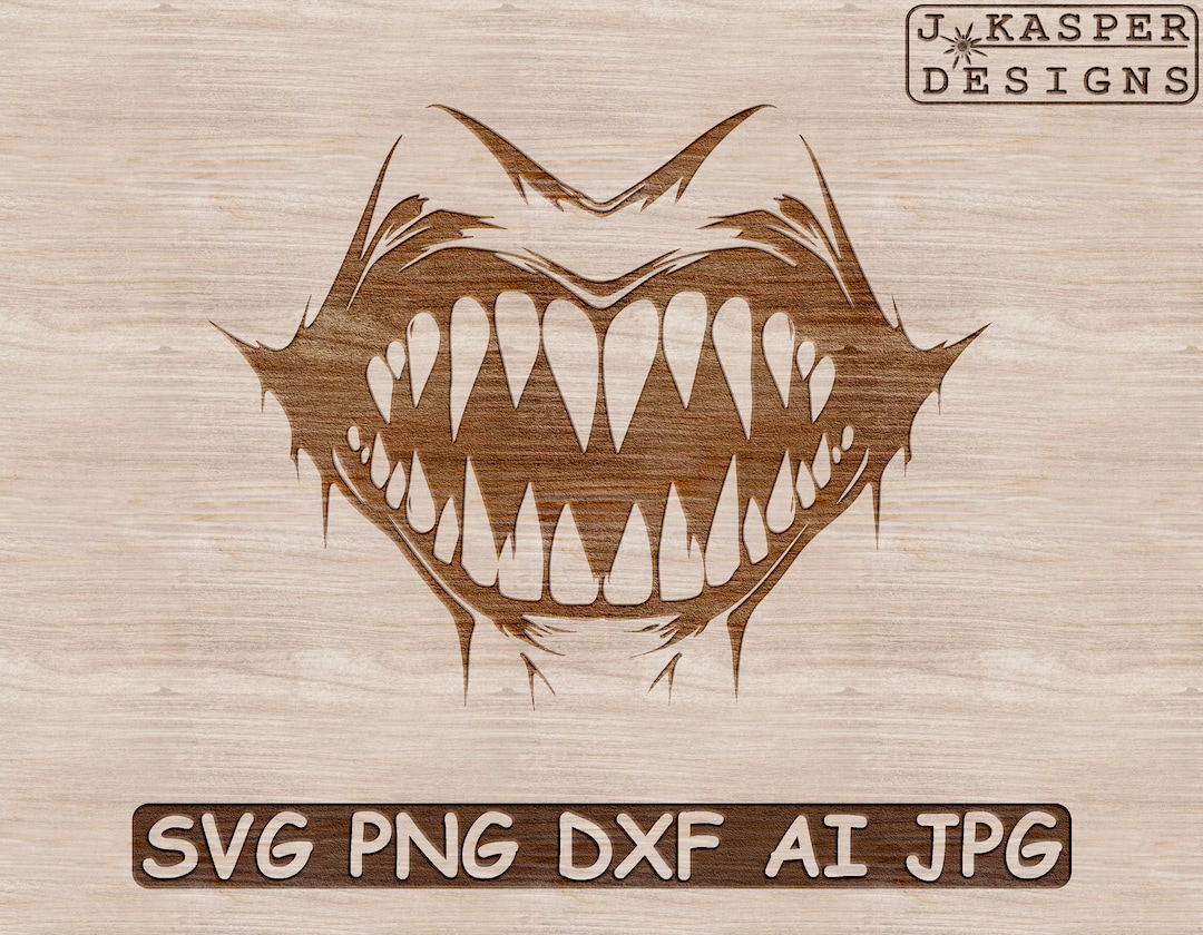 Fangs SVG | Fangs PNG Cut Files | Scary Lips Design for Cricut ...