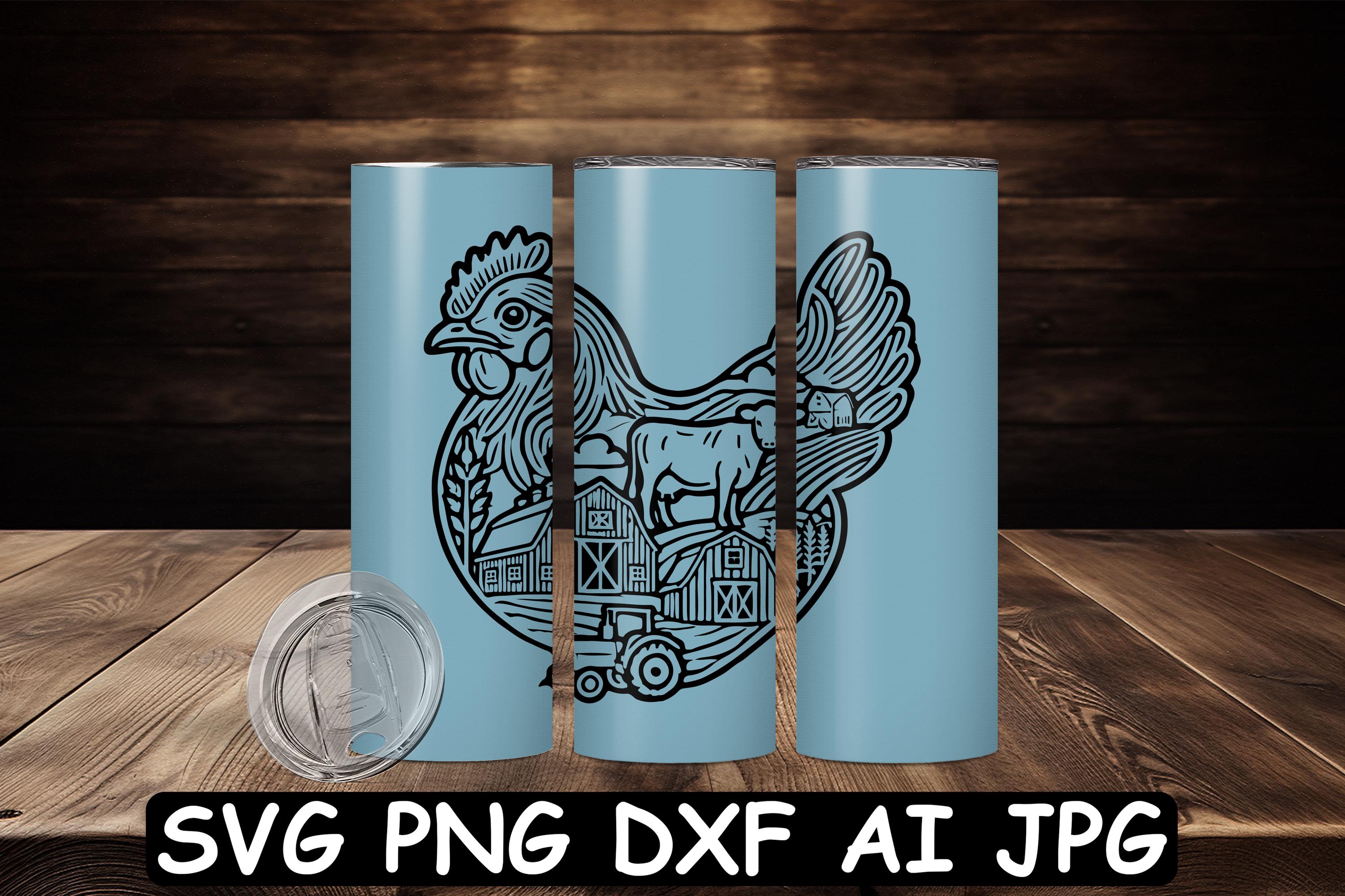 Chicken SVG | Chicken PNG | Farm Scene Design for Cricut | Farm Animal ...