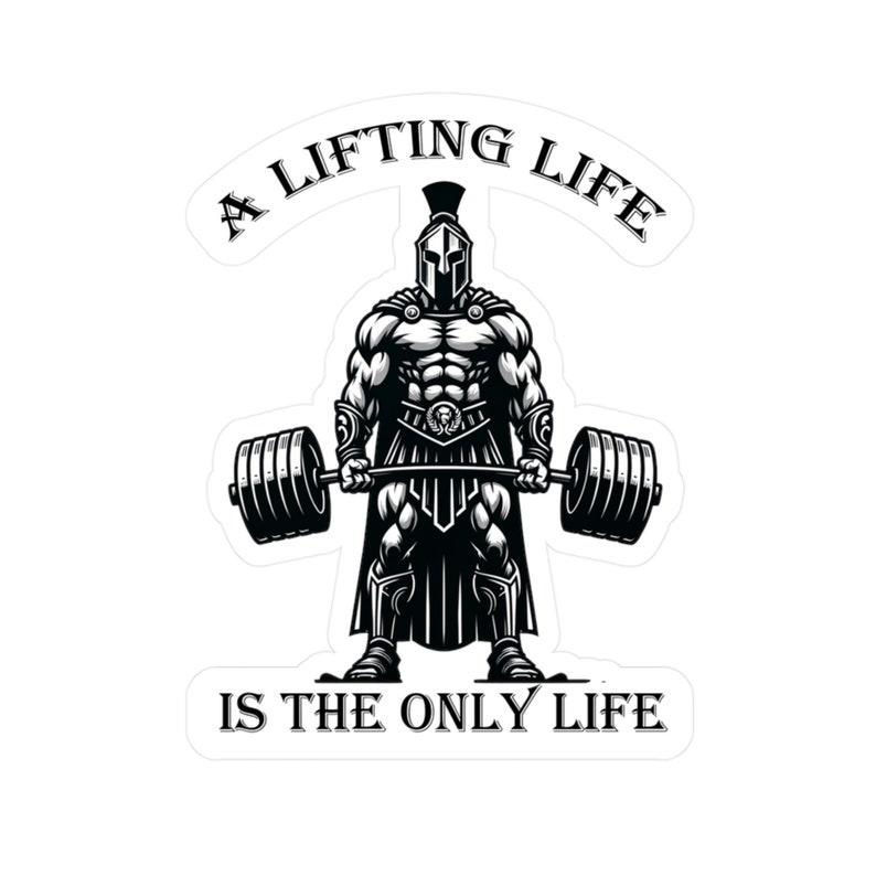 Lifting Life Kiss-cut Vinyl Decals Gym Life Fitness Spartan Training ...