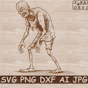 Zombie SVG | Zombie PNG | Ghoul Halloween Clipart Design for Cricut ...