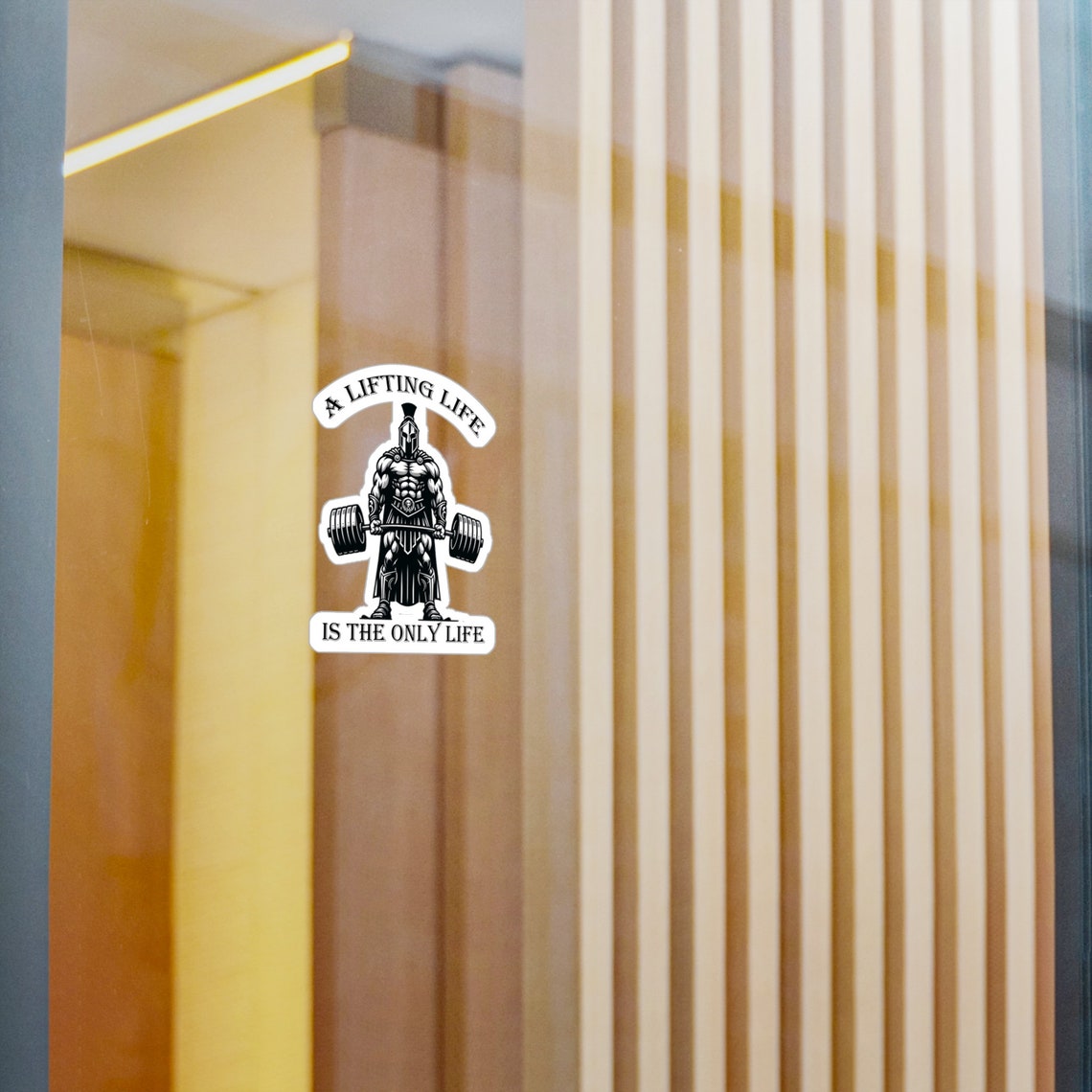 Lifting Life Kiss-cut Vinyl Decals Gym Life Fitness Spartan Training ...
