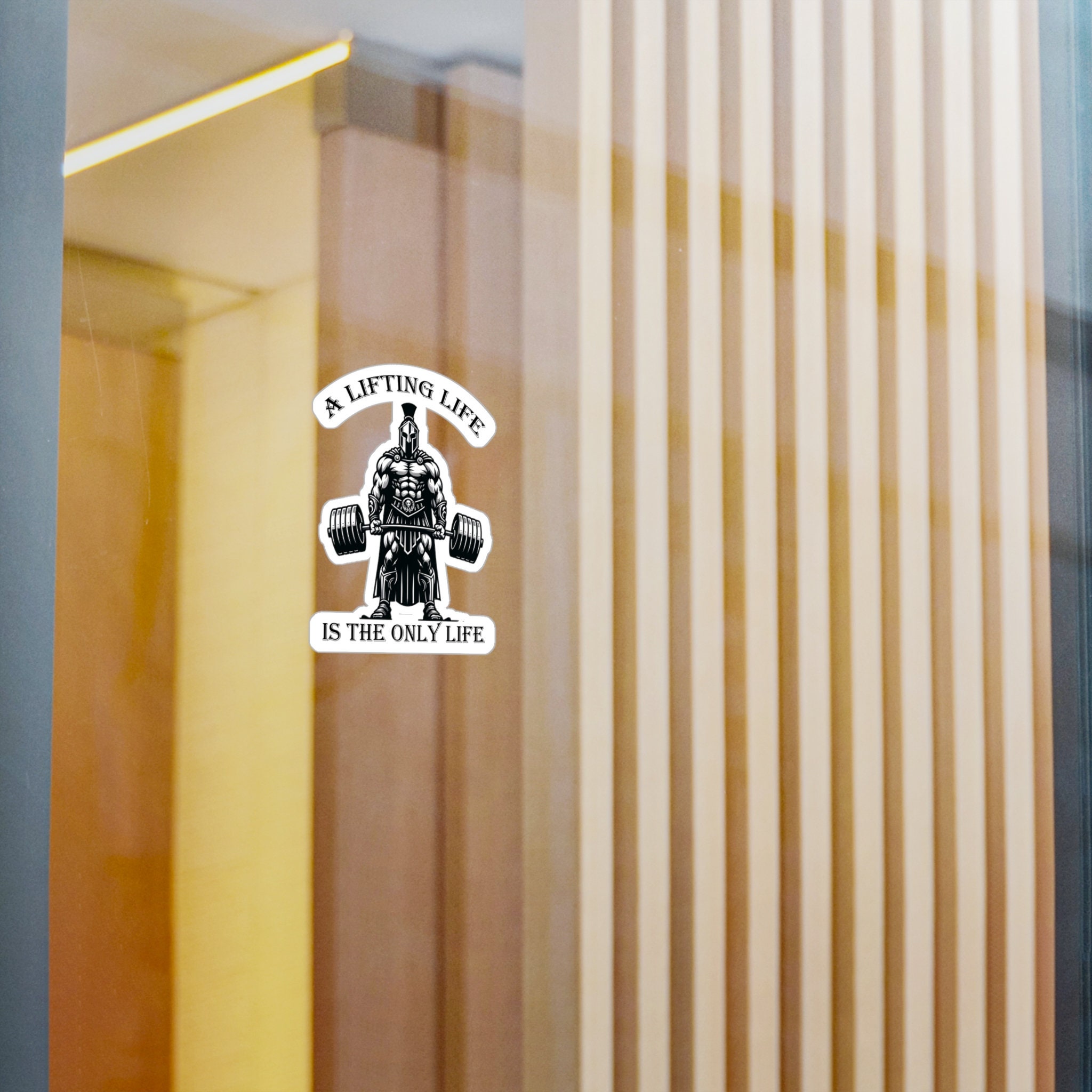 Lifting Life Kiss-cut Vinyl Decals Gym Life Fitness Spartan Training ...