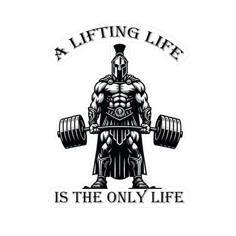 Lifting Life Kiss-cut Vinyl Decals Gym Life Fitness Spartan Training ...
