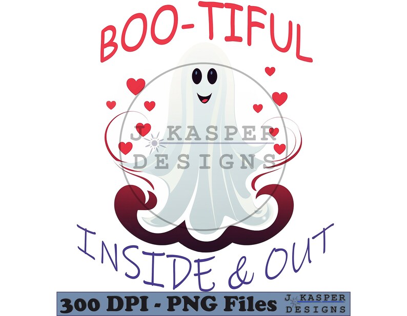 Bootiful Ghost Clipart: Cartoon PNG for Cricut (digital Download ...