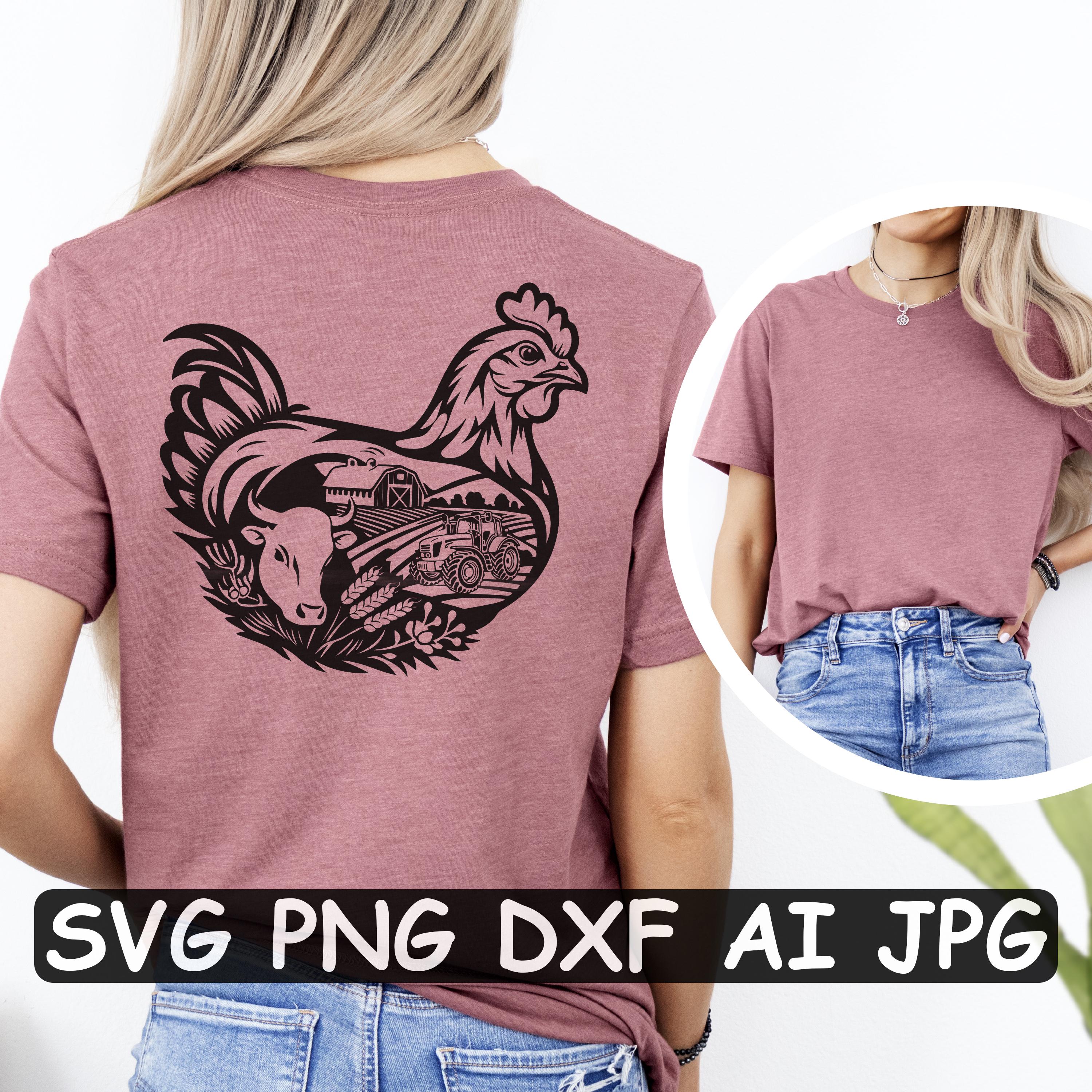 Chicken Farm Scene SVG | Farm PNG | Png Farm Svg Farm | Country Decor ...