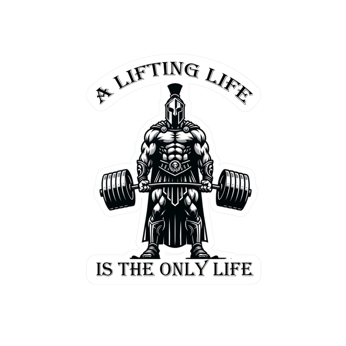Lifting Life Kiss-cut Vinyl Decals Gym Life Fitness Spartan Training ...