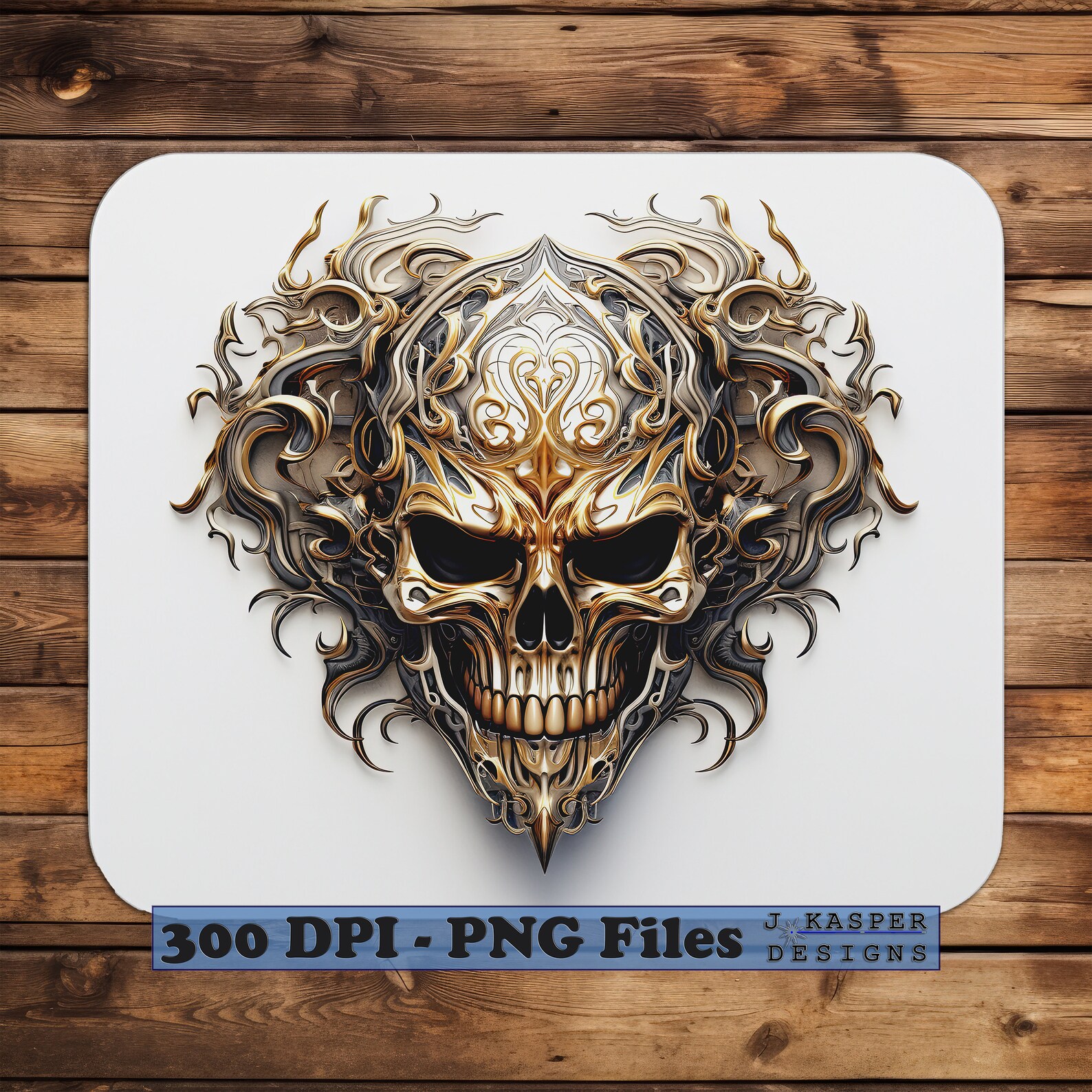 Ornate Skull Emblems Digital PNG Designs Bundle, Skulls PNG for Cricut ...