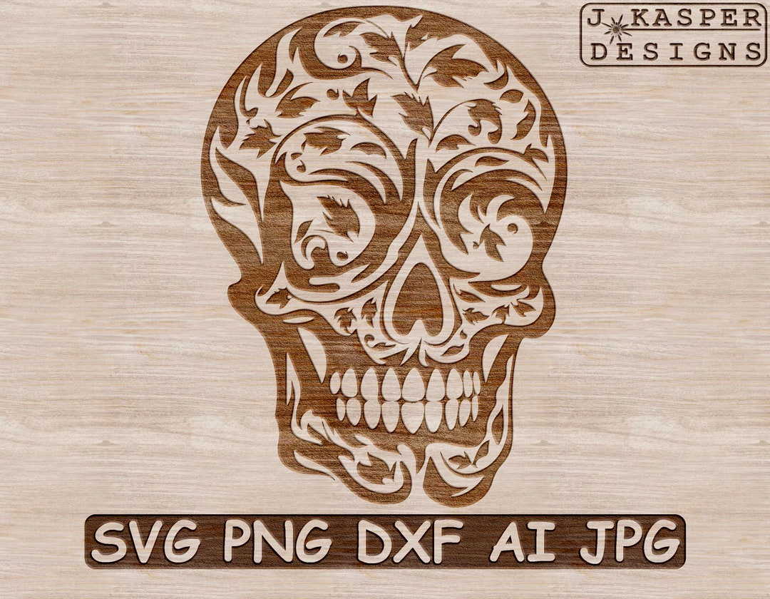 Skull SVG Skull PNG Cut Files Skull Design for Cricut Skull Decor ...