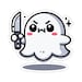 Killer Ghost Sticker | Halloween Phantom Sticker | Horror Character ...