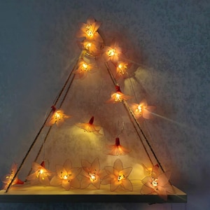 Pink Lily Fairy Lights – Romantic Bedroom and Balcony String Lights ...