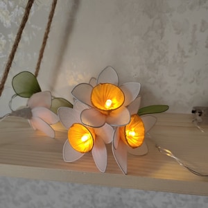Handmade Daffodil String Lights: Romantic Floral Garland Lighting - Etsy