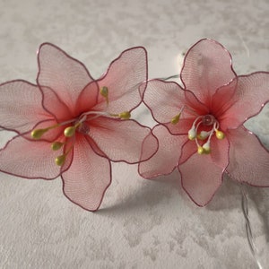 Pink Lily Fairy Lights – Romantic Bedroom and Balcony String Lights ...