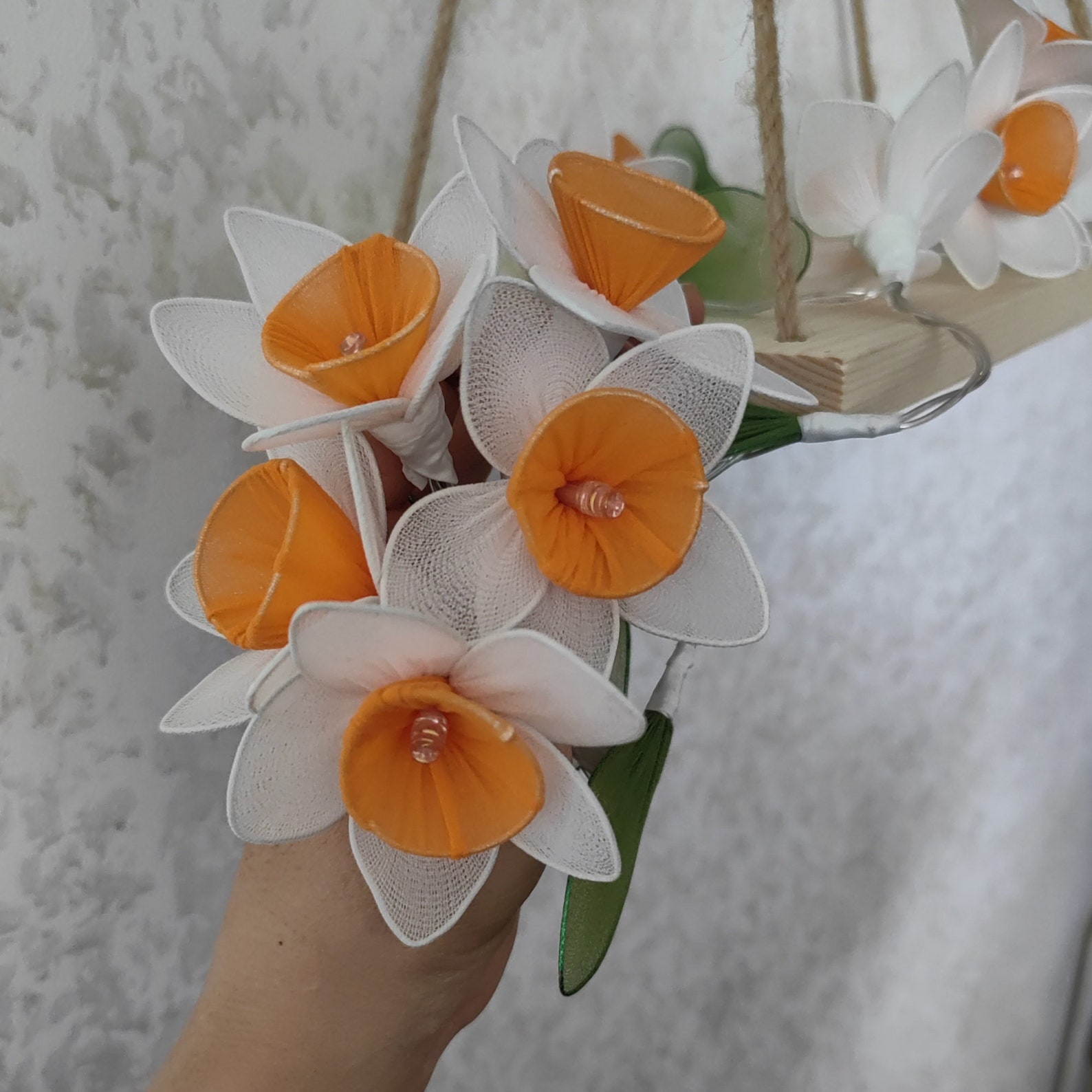 Handmade Daffodil String Lights: Romantic Floral Garland Lighting - Etsy