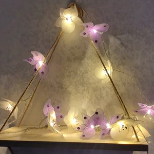 Butterfly String Lights, Orchid Flower Fairy Lights, Romantic Flower ...