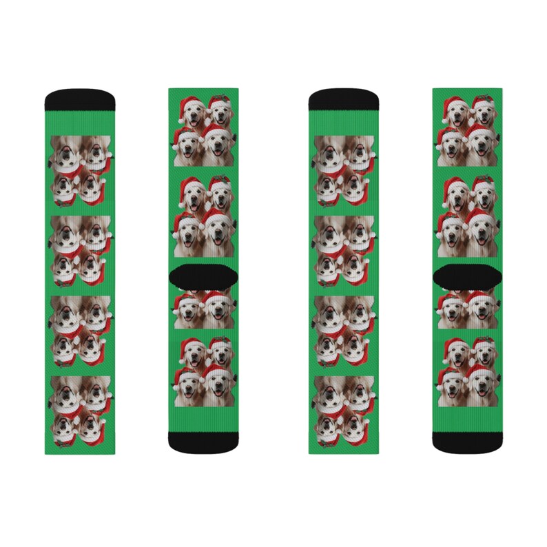 Christmas Golden Retriever Dog Custom Socks Fun Cool Trendy Gift ...
