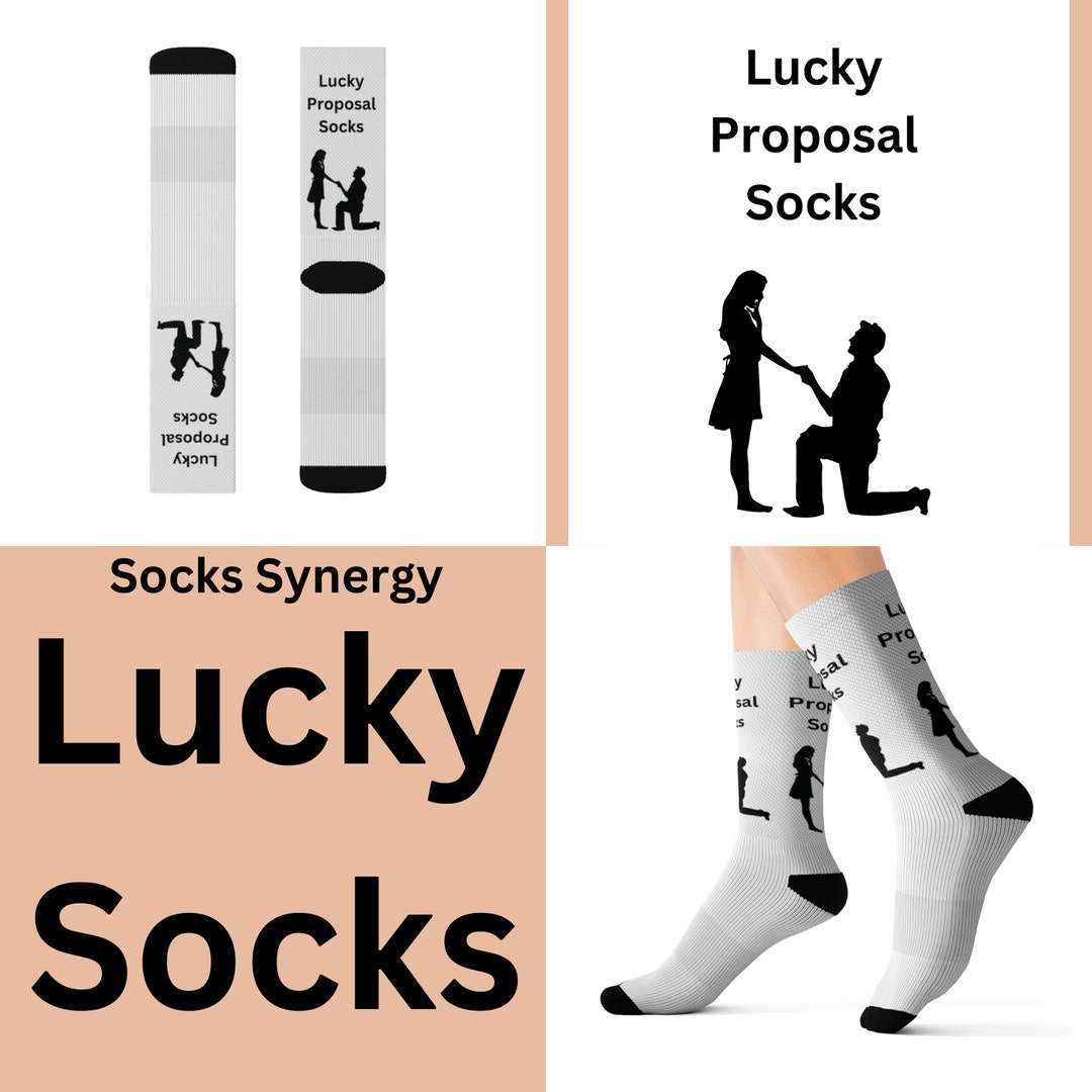 Lucky Proposal Socks Engagement Wedding Fun Cool Trendy Gift Present ...
