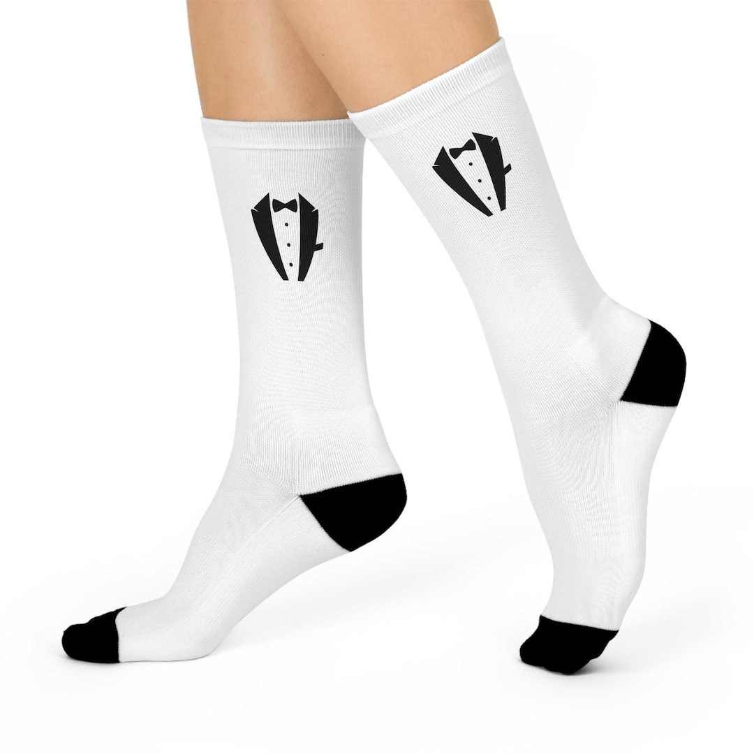 Formal Tuxedo Crew Socks, Perfect for Weddings, Parties, and Special ...