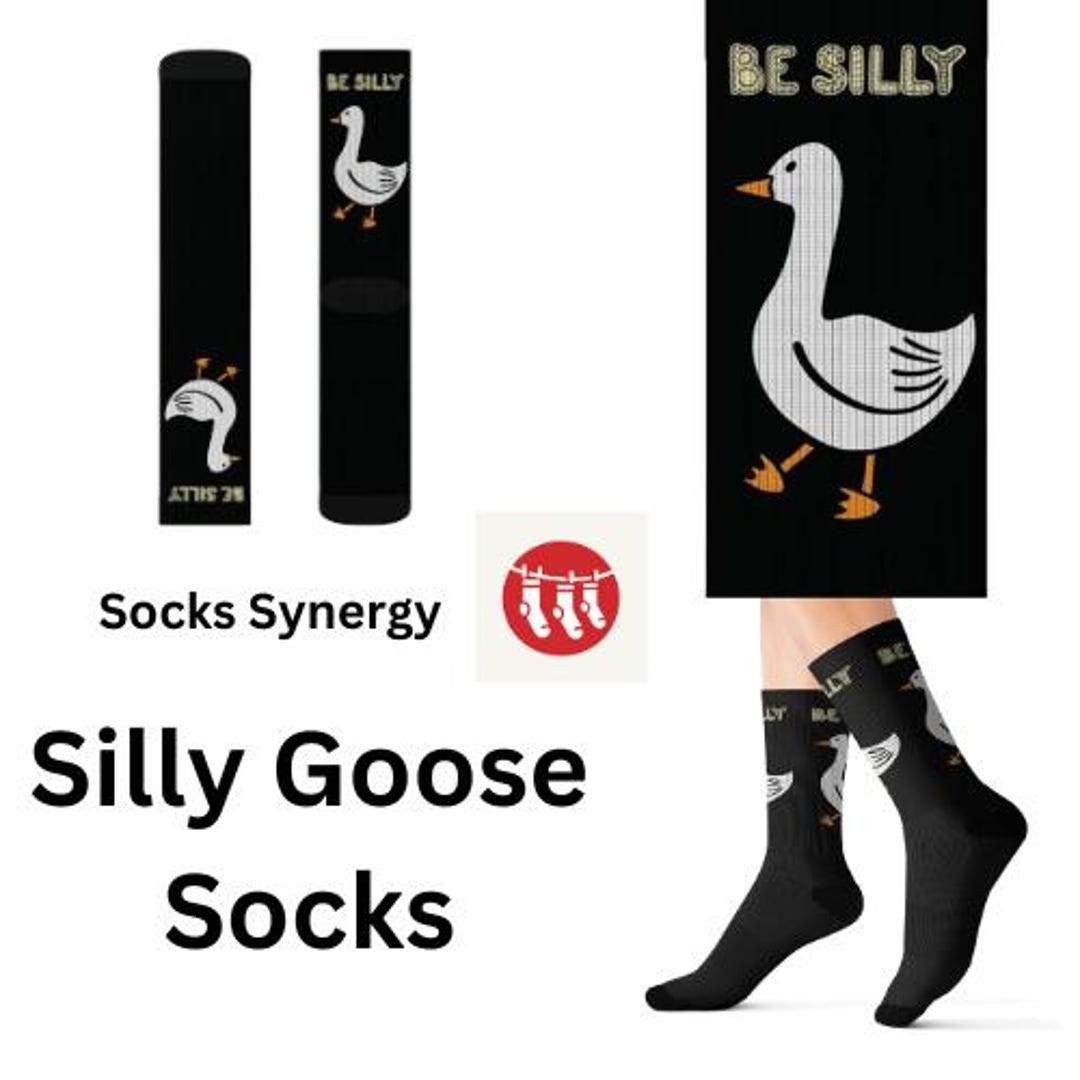 Best Seller Be Silly Goose Socks Personalized Gift Fun Cool Trendy Gift ...
