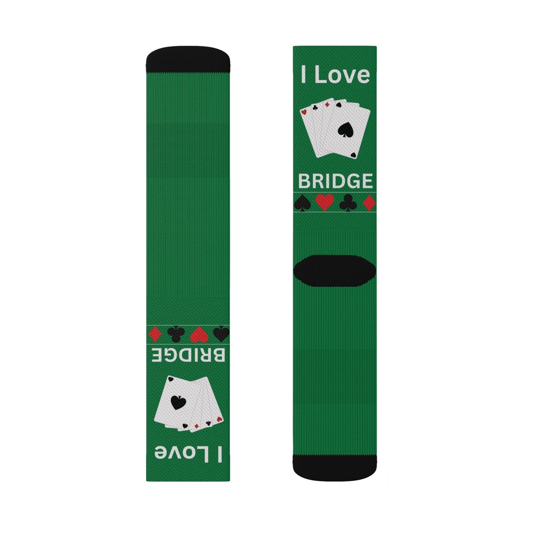 I Love Bridge Socks Personalized Gift - Etsy