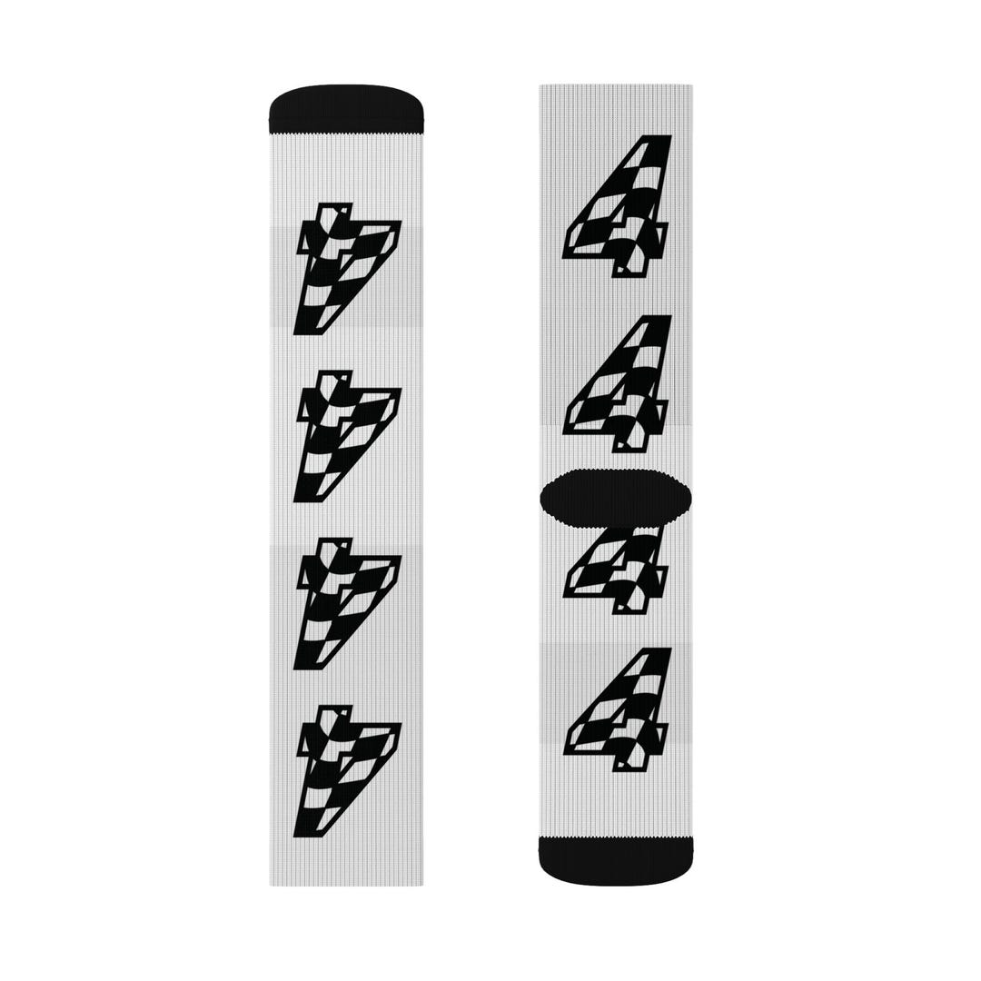 4 Checkered Racing-themed Socks, Perfect for Motorsports Fans, Gift for ...