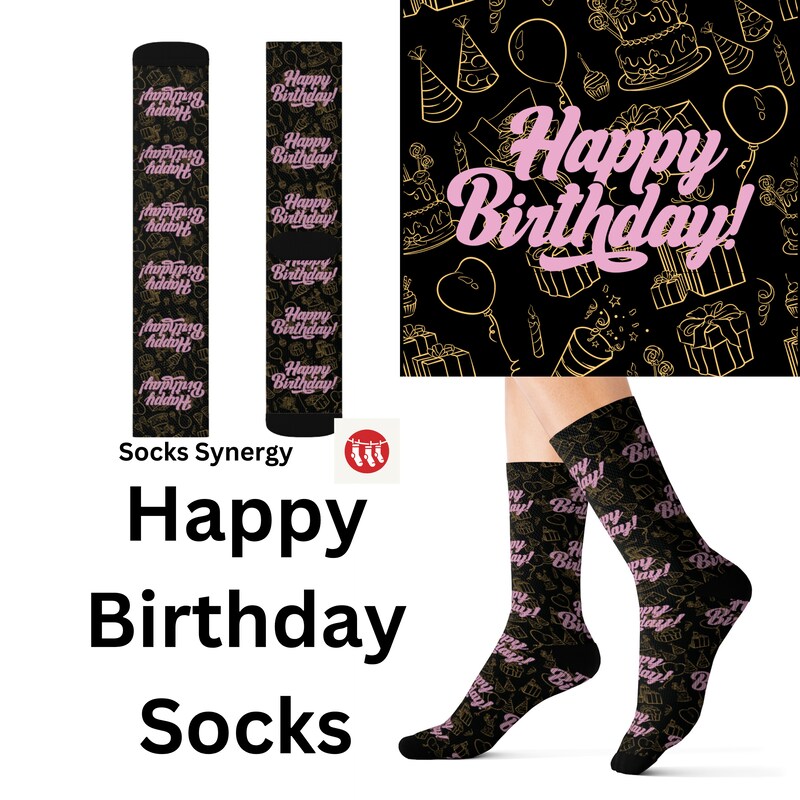 Birthday Socks - Etsy