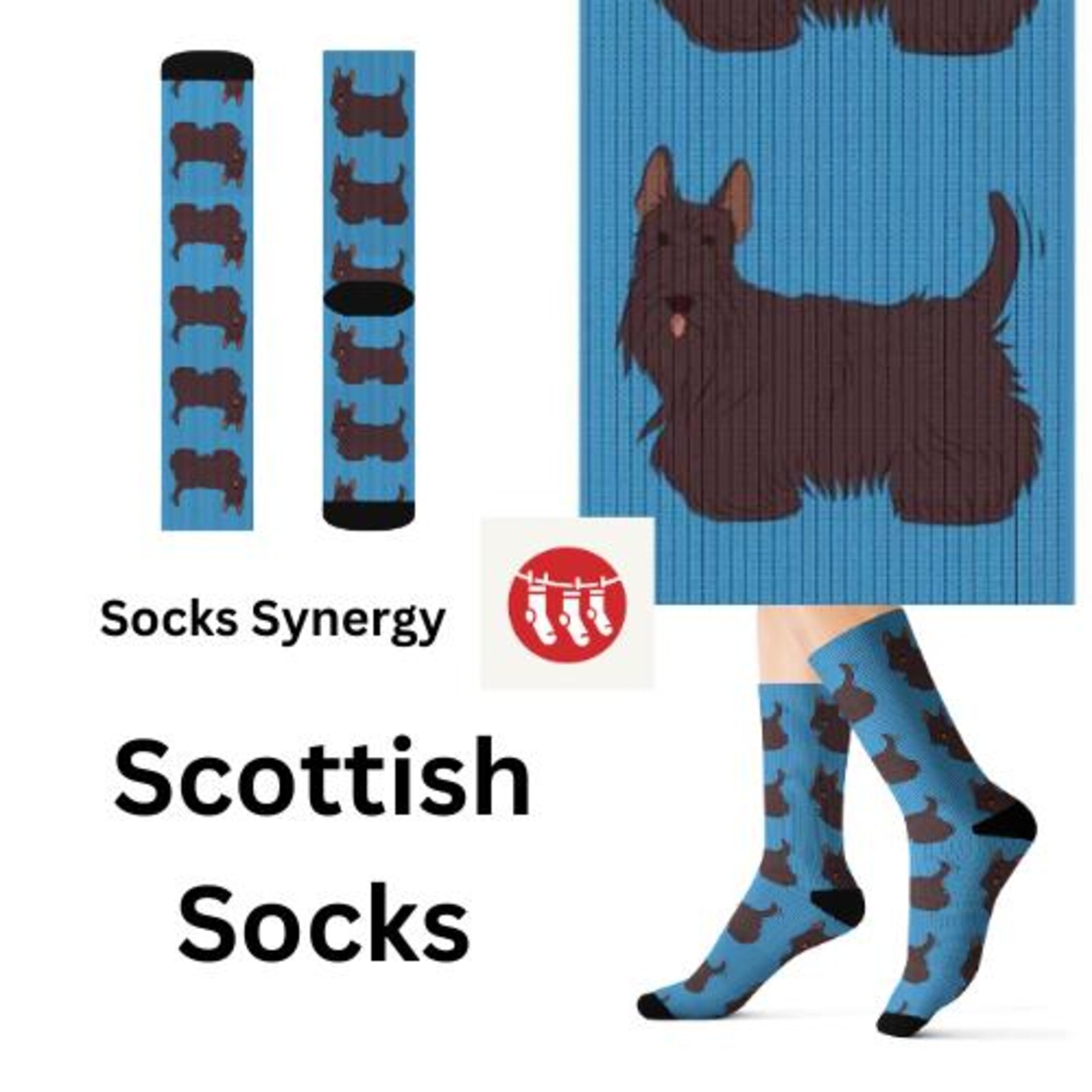 Scottish Terrier Socks Dog Socks Personalized Gift Dog Lover Gift Fun ...