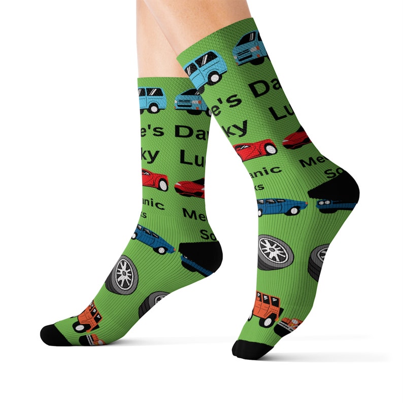 TOP SELLER Lucky Mechanic Socks Custom Car Truck Fun Cool Trendy Gift ...