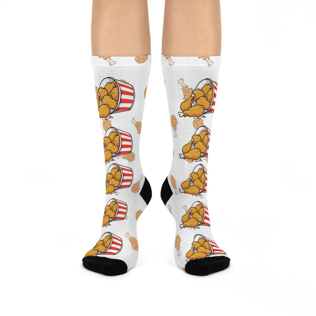 Funnyfried Chicken & Bucket Crew Socks | Cozy, Gift for Foodies ...