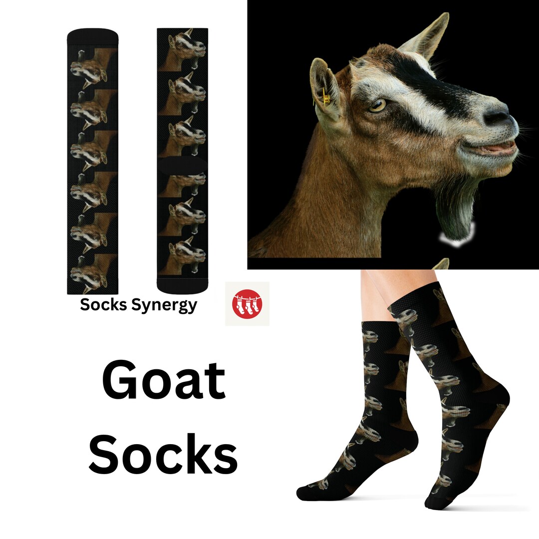 TOP SELLER Goat Socks Custom Animal Fun Cool Trendy Gift Present ...