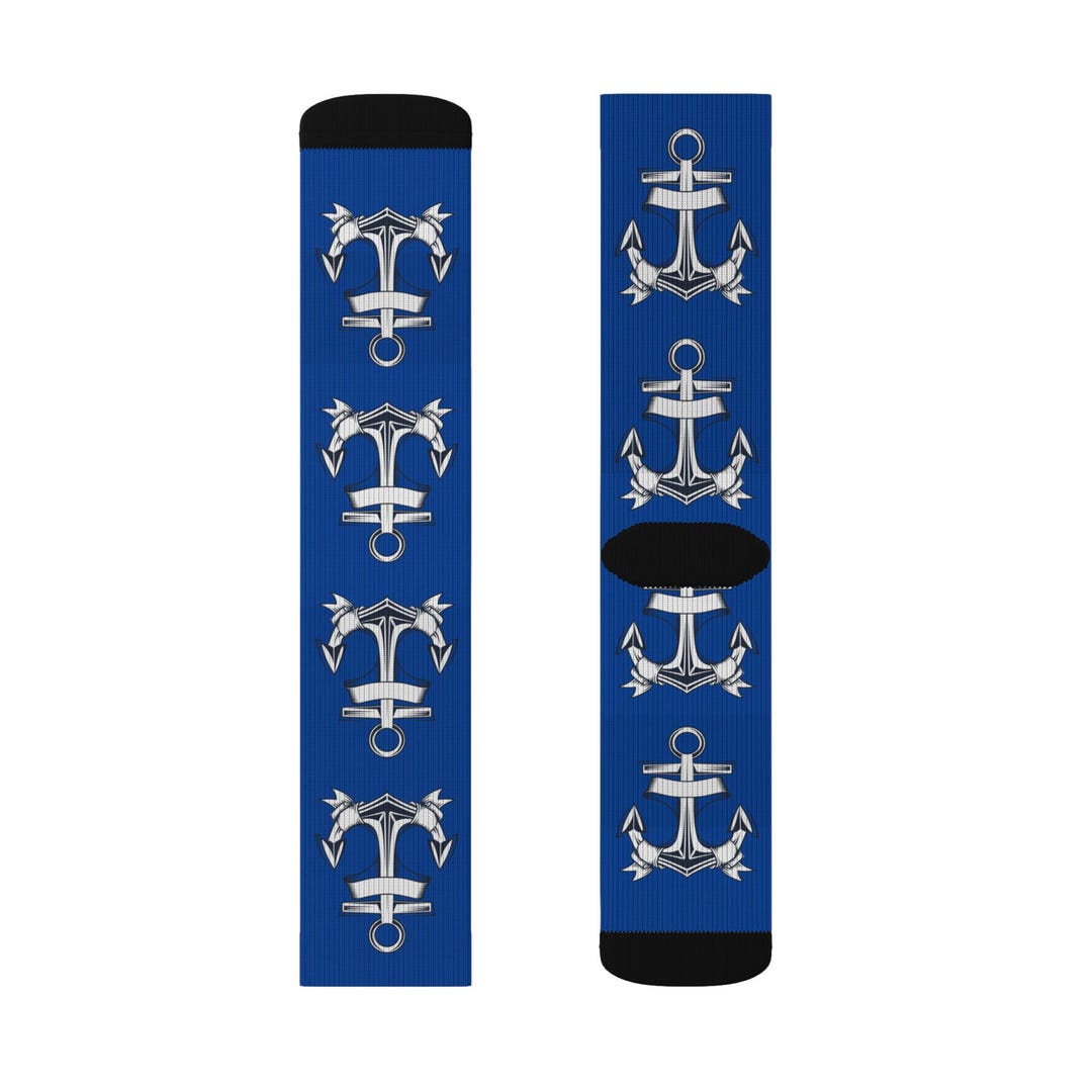 Anchors Aweigh Socks - Nautical Design for Seafarers, Gifts for Sailors ...